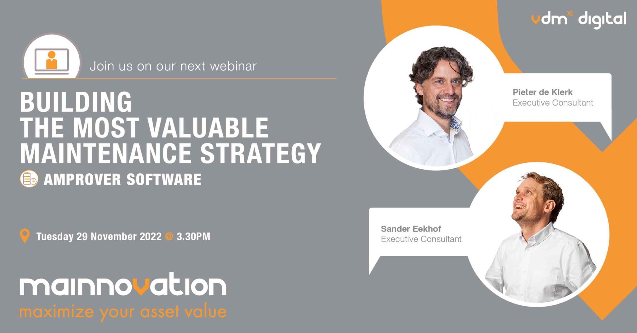 VDMXL Digital Webinar: Building the most valuable maintenance strategy ...